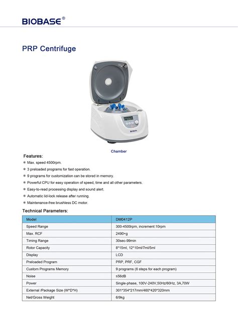 PRP Centrifuge Buy BIOBASE