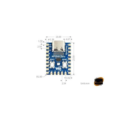Rp2040 Zero Mini Board Pico Like Mcu Board Based On Raspberry Pi Mcu