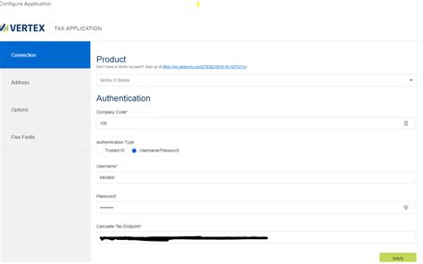 Vertex Application Kibo Help Center
