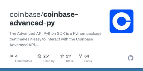 Coinbase Advanced Pydocserrst At Master · Coinbasecoinbase Advanced Py