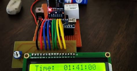 Digital Clock Display Time And Date On X LCD