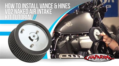 How To Install Vance Hines VO2 Naked Air Intake Kit Tutorial YouTube