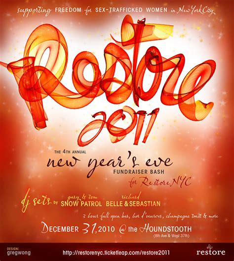 Restore 2011 Event For Freedom From Sex Trafficking On Behance