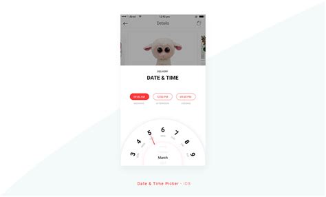 Date And Time Selectors On Behance