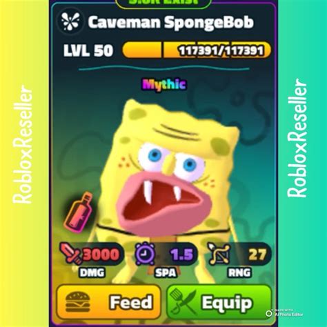 Caveman Spongebob Secret Formula Spongebob Tower Defense Fast And Cheap £23 29 Picclick Uk