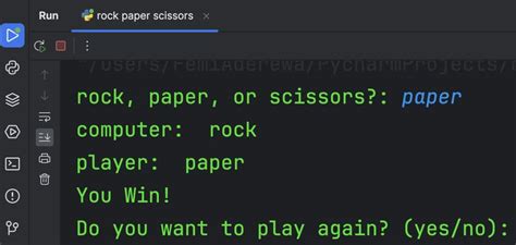 Oluwafemi Aderewa On Linkedin Python Rockpaperscissors Gamedevelopment Coding Programming