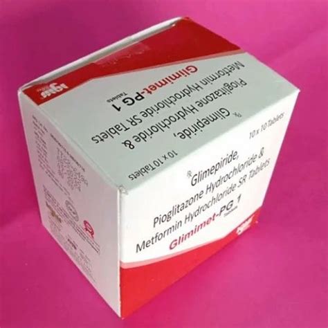 Glimepiride Pioglitazone Hydrochloride Metformin Hydrochloride Sr
