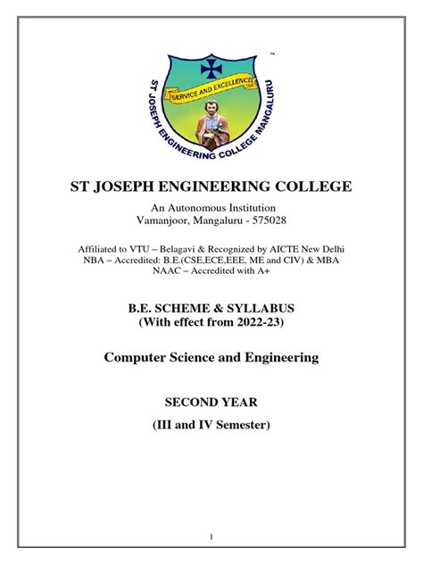 22 Cse Iii And Iv Semester Scheme And Syllabus Pdf Probability