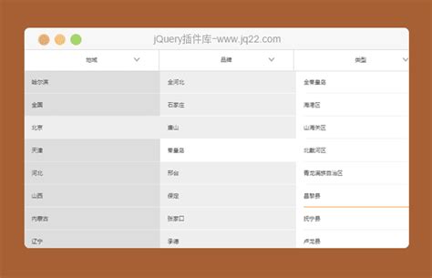 Jquery带搜索的多级下拉框插件