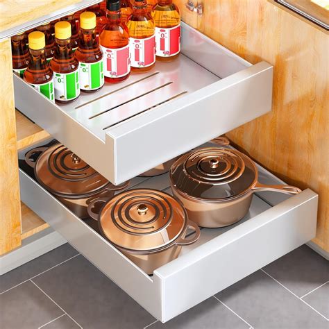 Pull Out Cabinet Organizer 21deep Slide Out Drawers For