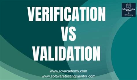 Verification And Validation In Software Testing Software Testing Mentor