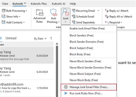 Never Block Emails By Message Content In Outlook