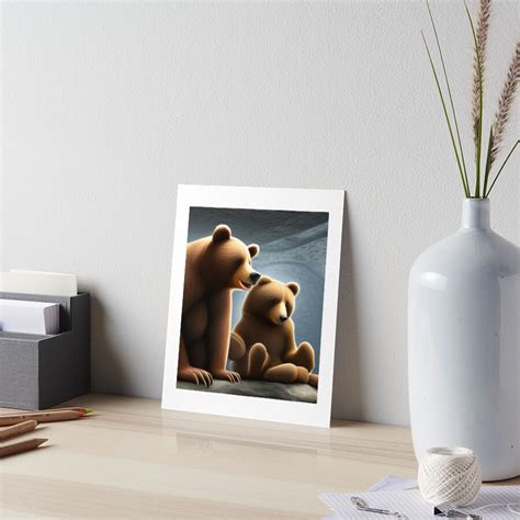 Vater und Sohn Bär Bären Höhle Galeriedruck von LeanDesigns Redbubble