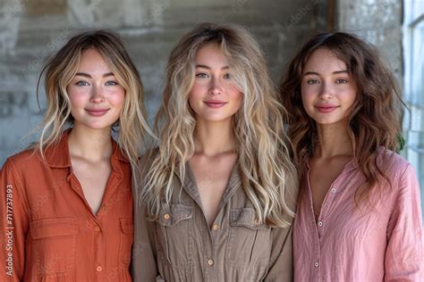 Blondes With Barely There Bikinis A Sultry Summer Scene Generative Ai