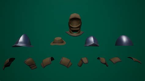 Leaked Game Assets Stylized Modular Skeletons Bandits