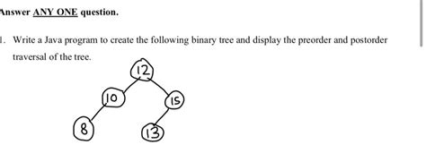 Solved Answer Any One Question 1 Write A Java Program To