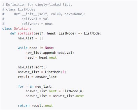 Leetcode 148 Sort List