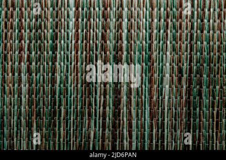 Background With Intertwined Different Threads Close Up The Structure
