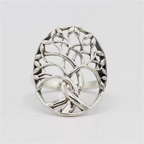 Tree Of Life Ring Large Tree Of Life Mm New Design Celtic Etsy