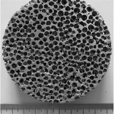Sem Image Of The Pore In Open Cell Aluminum Foams Download Scientific Diagram