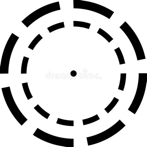 Black And White Segments Creating A Circular Loading Bar Visually Representing Progress Or