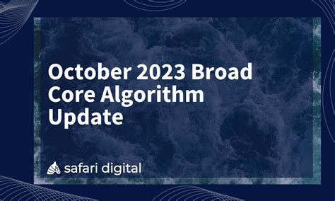 Google Releases October Core Algorithm Update