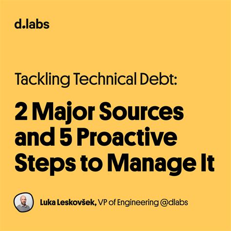 Dlabs Blog Tackling Technical Debt The Two Major Sources And Five