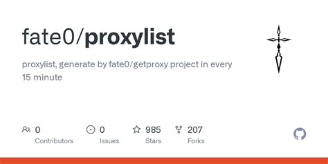 Proxylist Proxy List At Master Fate0 Proxylist GitHub