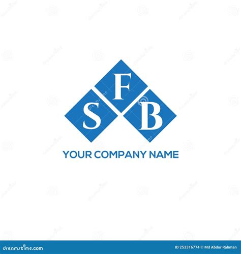 Sfb Letter Logo Design On White Background Sfb Creative Initials Letter Logo Concept Stock