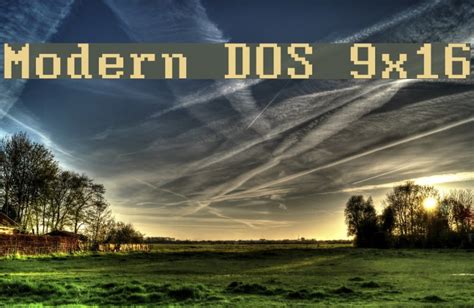 Modern DOS 9x16 Font FFonts Net