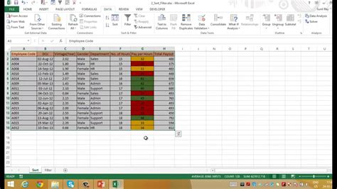 Sort Filter Part Sorting Filtering Advance Excel Full Course YouTube