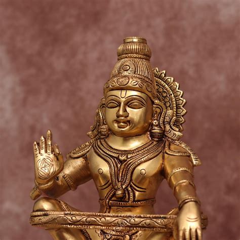 Buy This Brass Lord Ayyappa Ayyappan Idol Height 15 Inch Devsabha