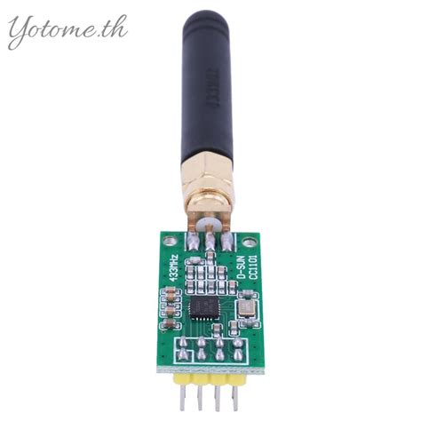Cc1101 ตัวรับส่งสัญญาณ Rf ไร้สาย 433 Mhz 1 8 3 6v โมดูลเสาอากาศ Sma ระยะไกล Shopee Thailand
