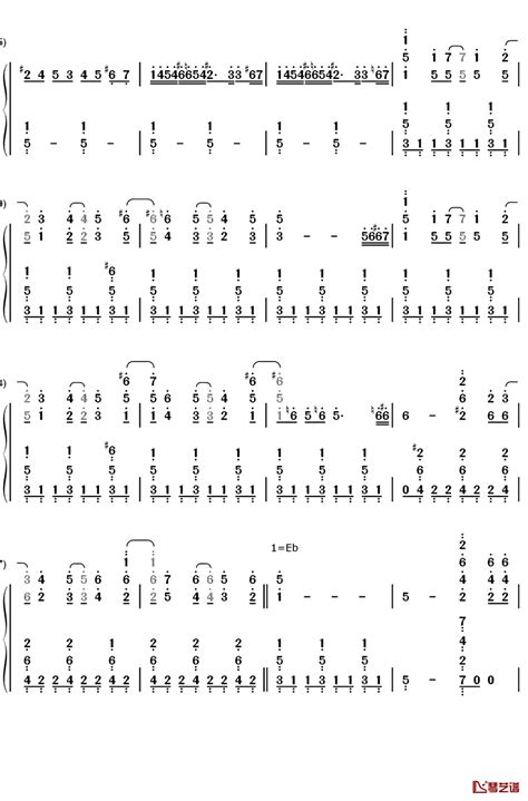 Let It Go钢琴简谱 数字双手 Demi Lovato 简谱网