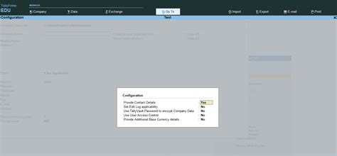 Create Comapny In Tally Prime