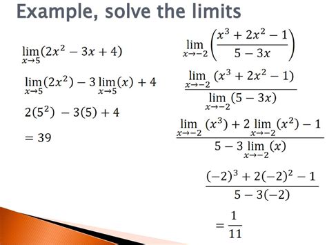 calculating limits using the limit laws ppt download
