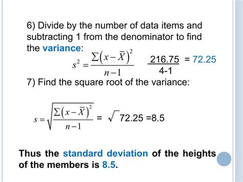 Variance And Standard Deviation Pptx