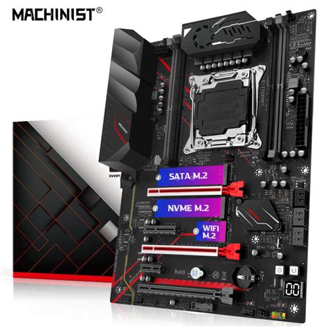 Machinist X Motherboard Lga Support Ddr Ecc Non Ecc Mhz Ram Memory Wifi Sata Nvme