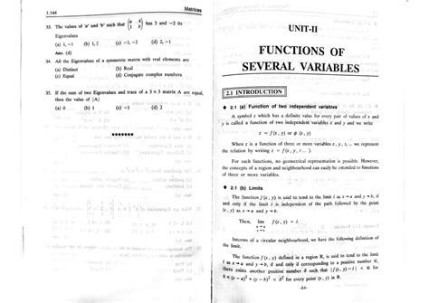 Unit 2 Functions Of Several Variables Gbalaji Books Btech Cse