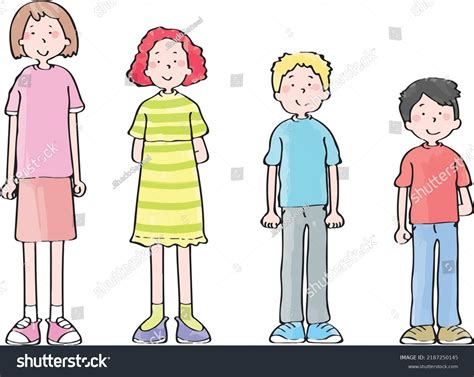 Tall Short People Set Stock Vector Royalty Free 2187250145 Shutterstock