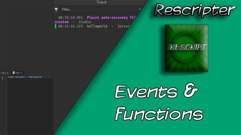 Roblox Studio Scripting Tutorial Events Functions YouTube