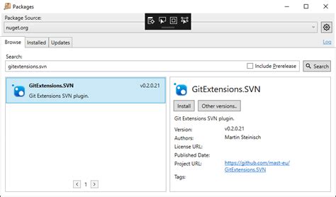 nuget package is not compatible · issue 27 · gitextensions
