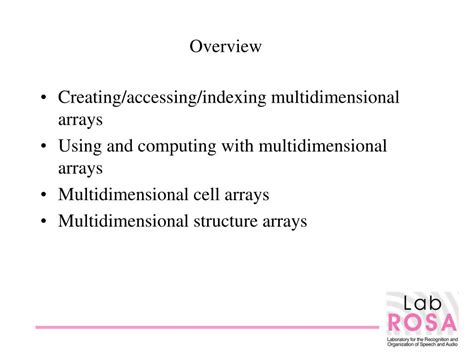 Ppt Multidimensional Arrays In Matlab Powerpoint Presentation Free Download Id5827008