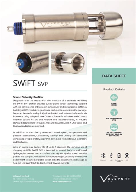 Valeport Swift Svp Geo Matching