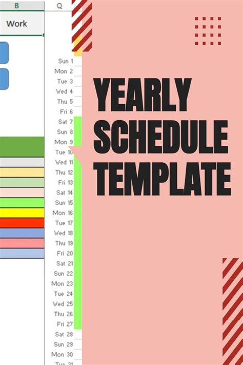 Yearly Schedule Template Artofit