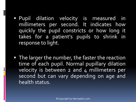 Ppt Tbi Treatment A Look Into Pupil Measurement And Pupil Dilation Velocity As Essential