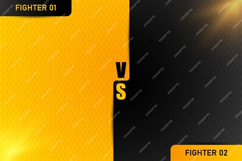 Vs 문자 대 배경에 그림 싸움 프리미엄 벡터
