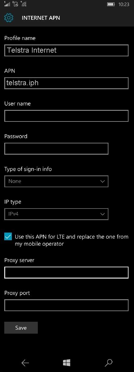 Telstra APN Settings For Windows Phone G G APN Australia