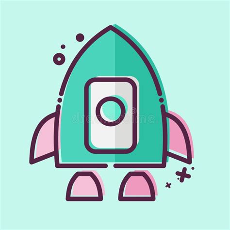 Icon Human Spacecraft Related To Satellite Symbol Mbe Style Simple Design Editable Stock