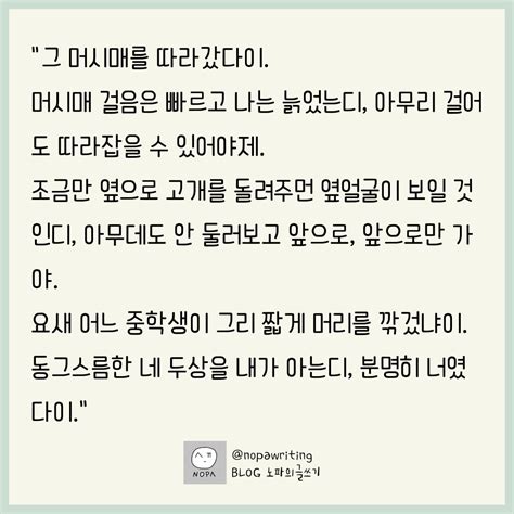 노파의 글쓰기 소년이 온다